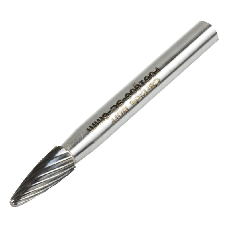 Vortex Carbide Burr Type F - Ball Nose Tree - Single Cut - 8mm Diamete – Protool Precision Tools
