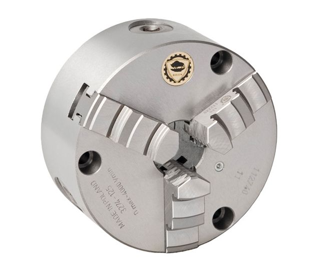 Bison Cast iron Scroll Chucks - 3 Jaws - 1 piece Jaw (Front Mount) - 1 ...