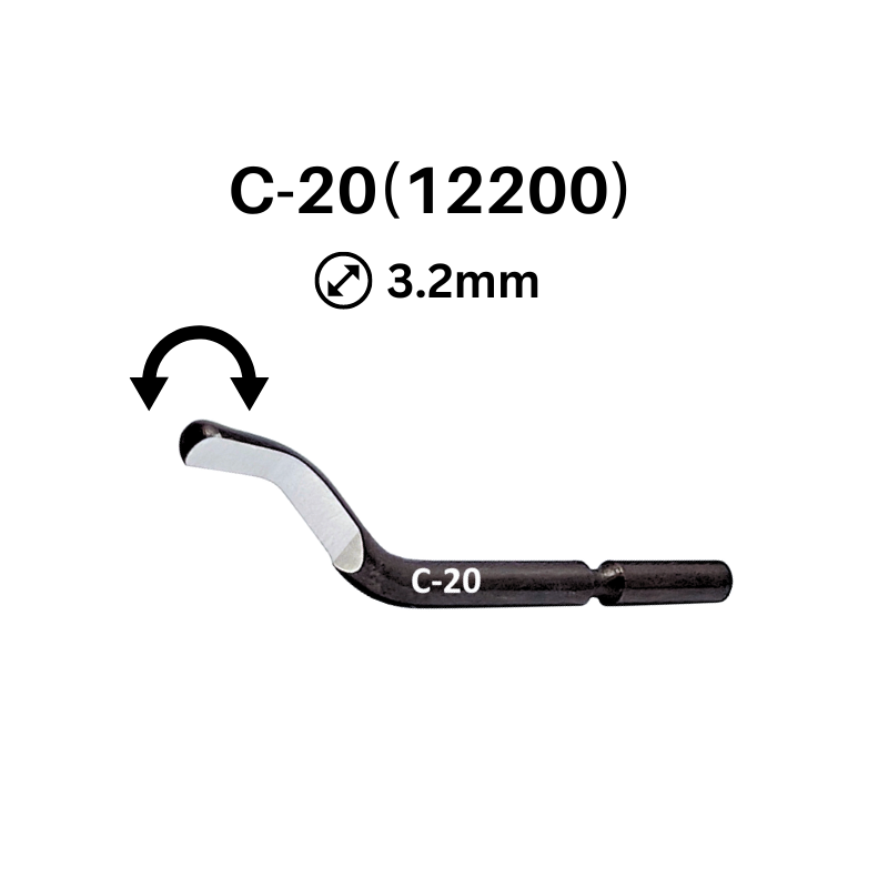 Cp Gratex C20 Deburring Blades - HSS - 3.2mm – Protool Precision Tools