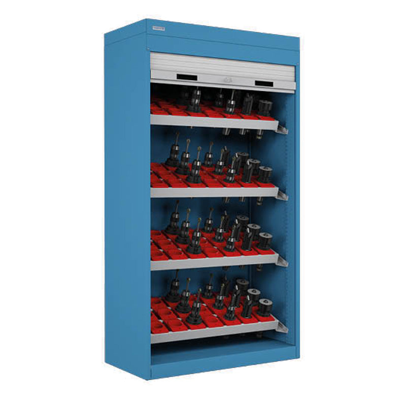 Polstore CNC Roller Shutter Cabinet - 4 Tool Holder Frames - HSK100 ...