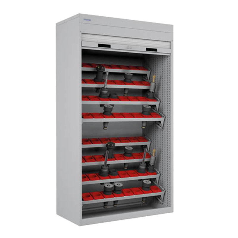 Polstore CNC Roller Shutter Cabinet - 8 Tool Cradles & Supports - ISO ...