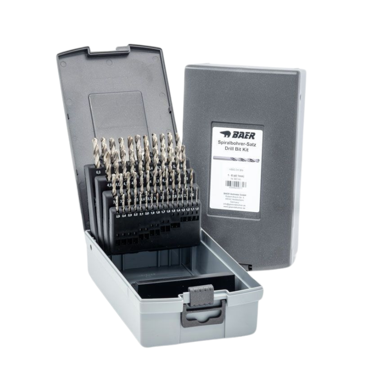 BAER Drill Set - HSSG Drill Set for General Use - Drill 1-6mm (0.1 inc ...