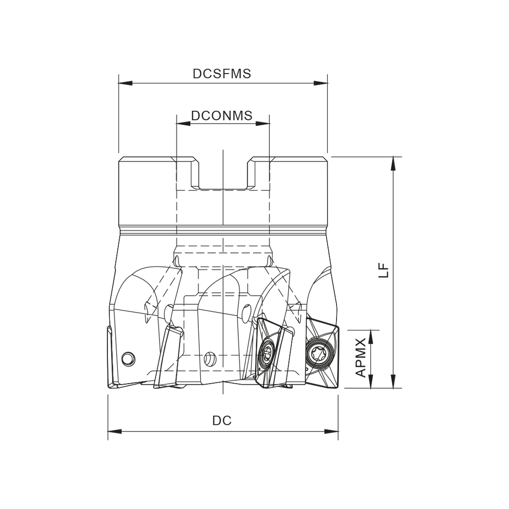 Palbit Arbor Mounting Holder - For XP1003 XP1003 Inserts - 40mm Cutter ...