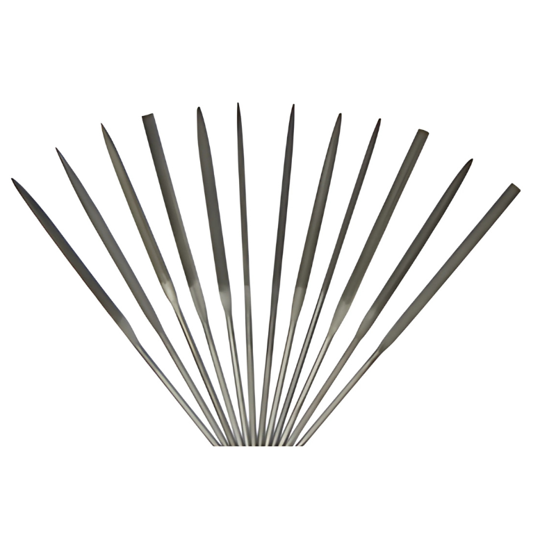 Vortex Needle File - 1/2 Round - 16cm - Cut 2 – Protool Precision Tools