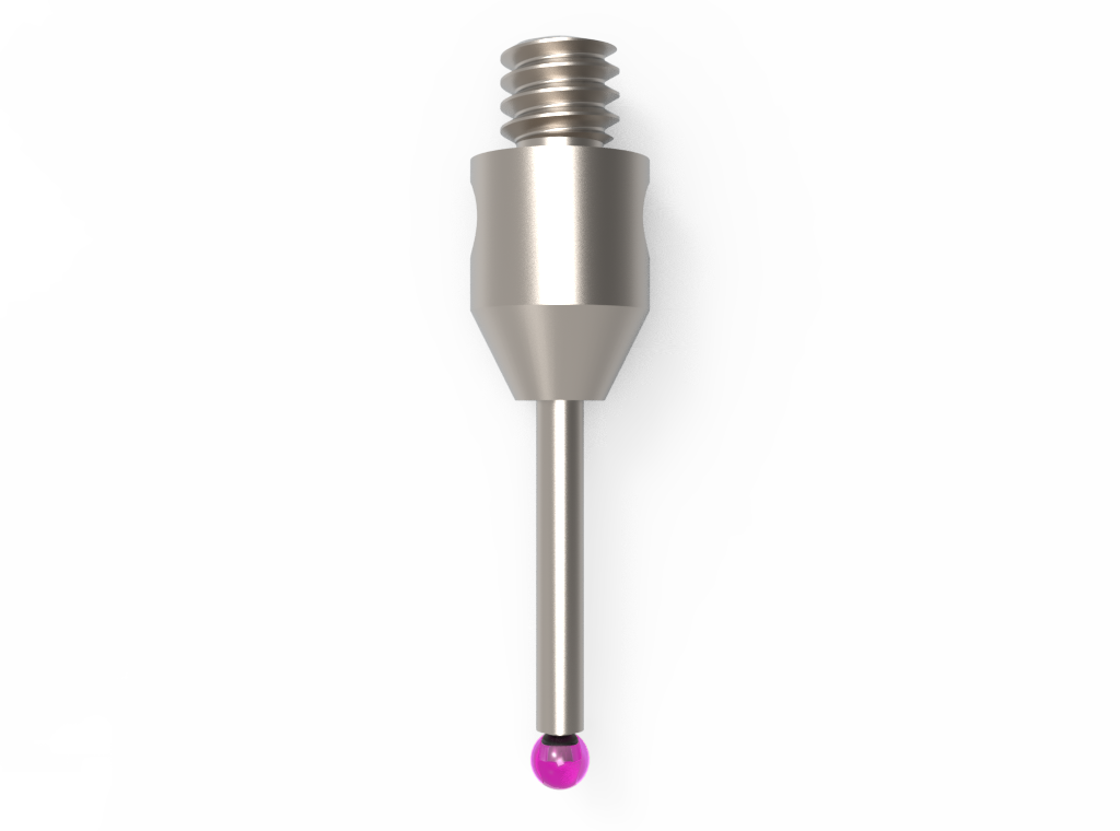 ITP Straight Styli - Type A - Ruby Ball - M2 Thread x 10.5mm Overall L ...