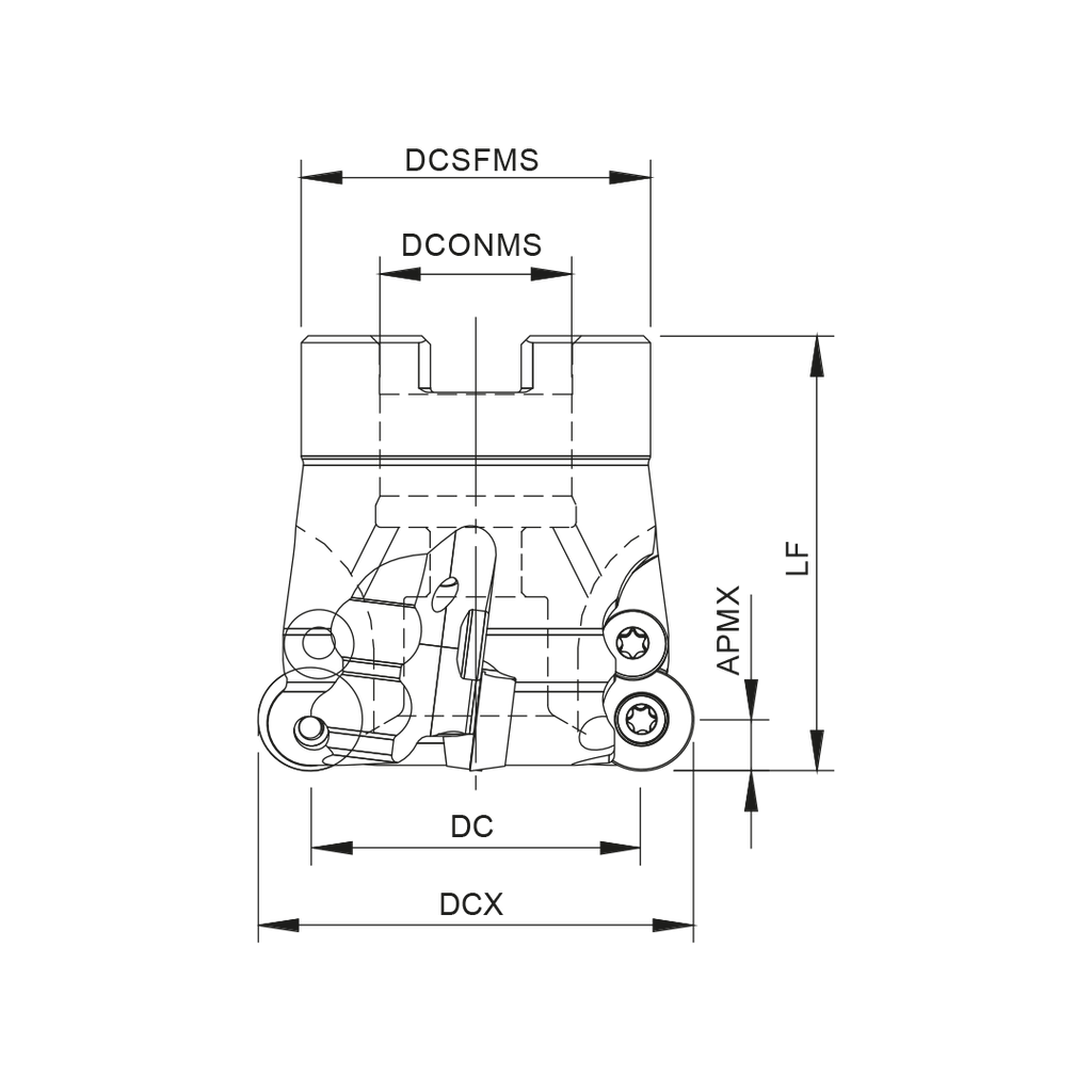Palbit Arbor Mounting Holder - For RD1003 Inserts - 32mm Cutter Diamet ...