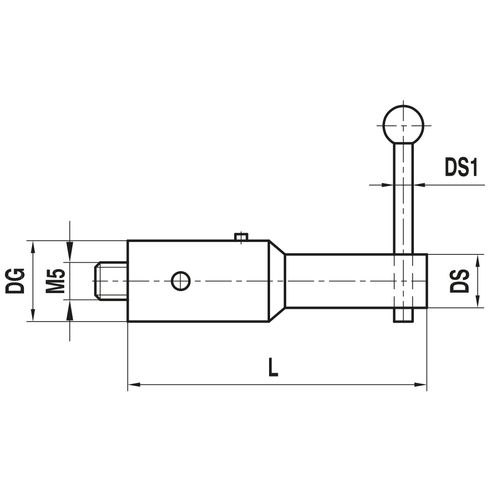 ITP Holder for non threaded styli - stainless steel Base Material - M5 ...