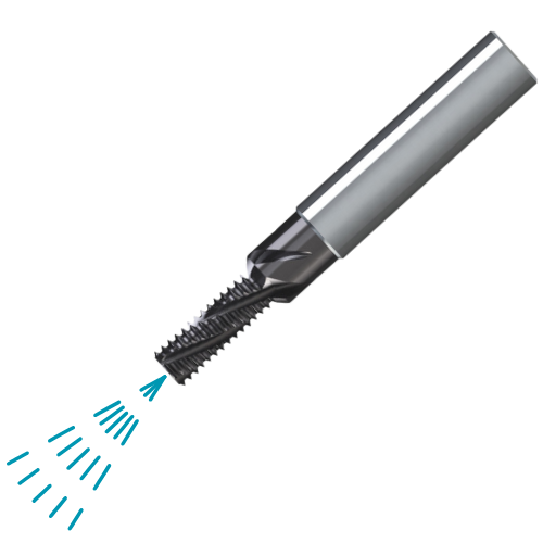 JBO Thread Mill with 45 Degree Chamfer - GFS - UNC - Through Coolant ...