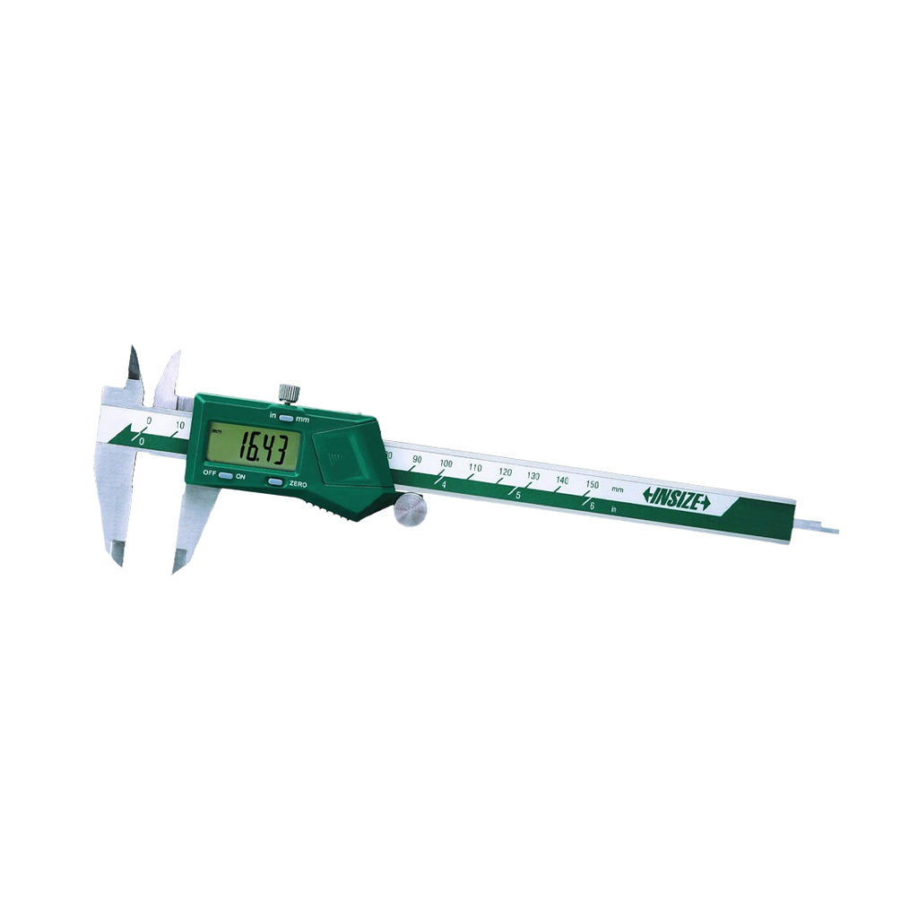 0-150mm / 0-6" Digital Caliper Standard Model with Thumb Roller - 1108 ...